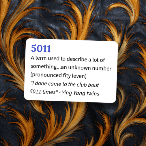 Urban Dictionary: 5011