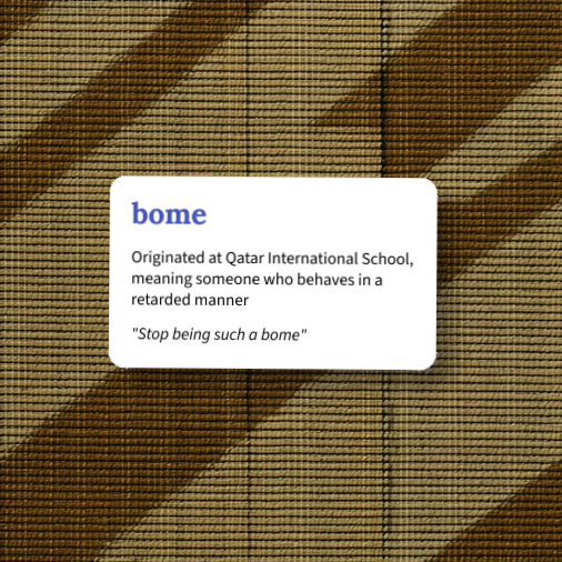 Urban Dictionary: bome