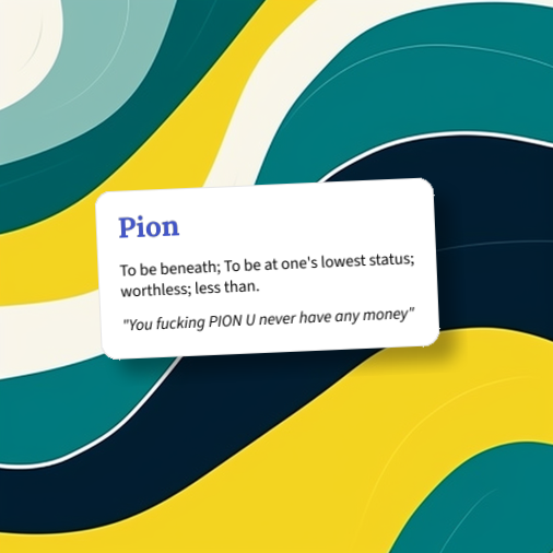 Urban Dictionary: Pion