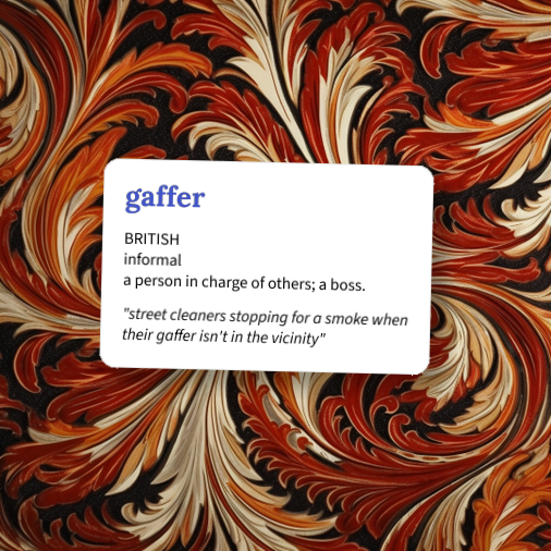 Urban Dictionary: gaffer