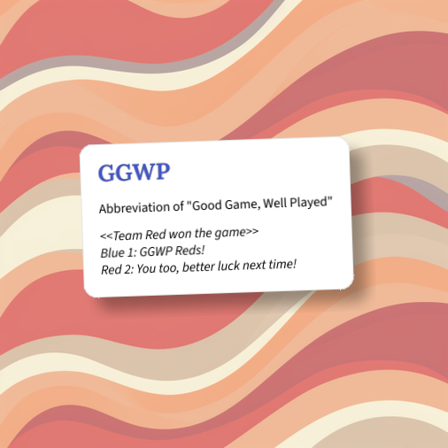 Urban Dictionary: GGWP