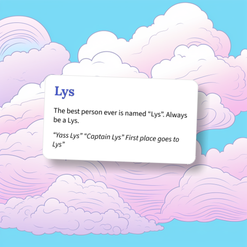 Urban Dictionary: Lys