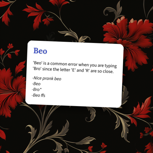 Urban Dictionary: Beo