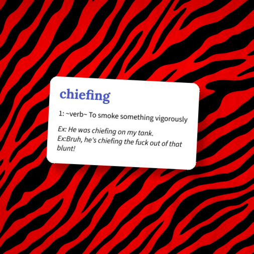 Urban Dictionary: chiefing