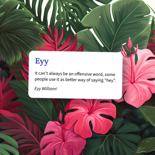 Urban Dictionary: Eyy