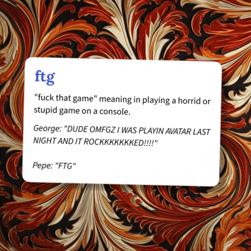 Urban Dictionary: ftg