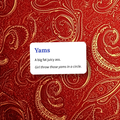 Urban Dictionary: Yams