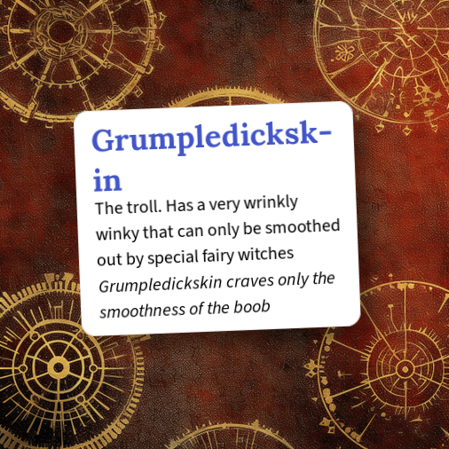 Urban Dictionary: Grumpledickskin