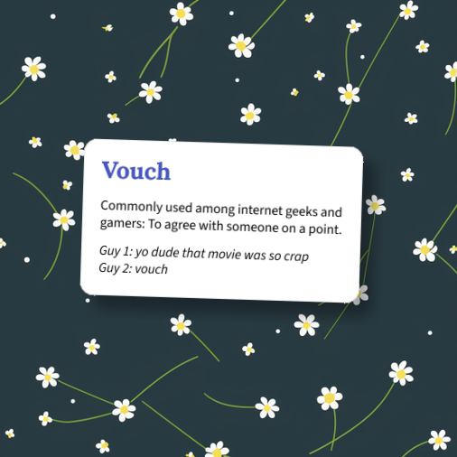 Urban Dictionary: Vouch