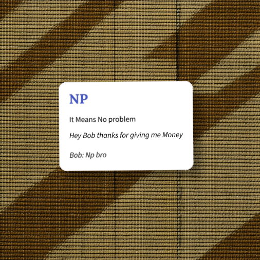 Urban Dictionary: NP