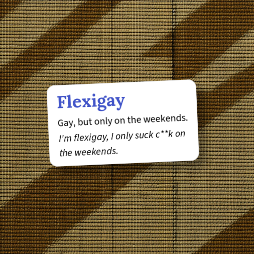 Urban Dictionary: Flexigay