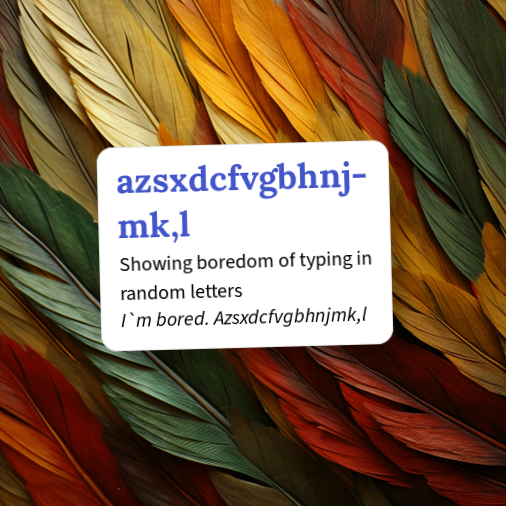 Urban Dictionary: azsxdcfvgbhnjmk,l.;/
