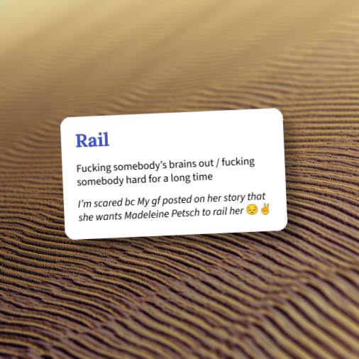 Urban Dictionary: Rail