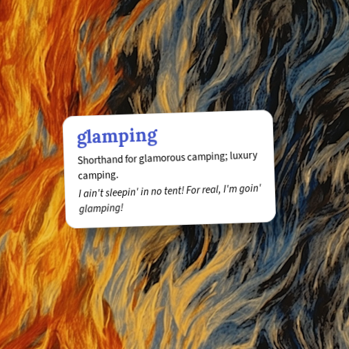Urban Dictionary: glamping
