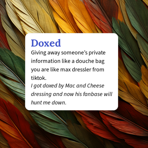 Urban Dictionary: Doxed