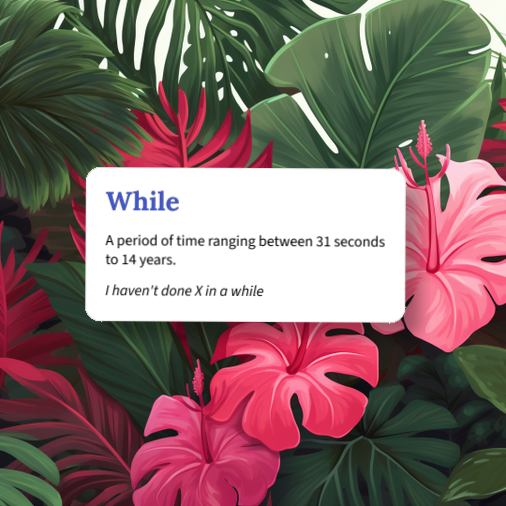 Urban Dictionary: While