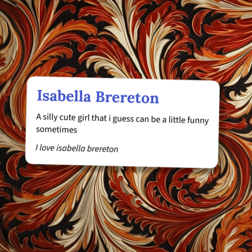 Urban Dictionary: Isabella Brereton
