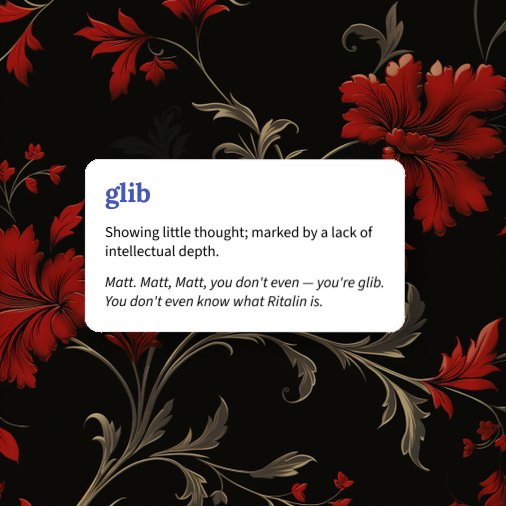 Urban Dictionary: glib