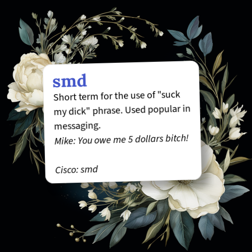 Urban Dictionary: smd