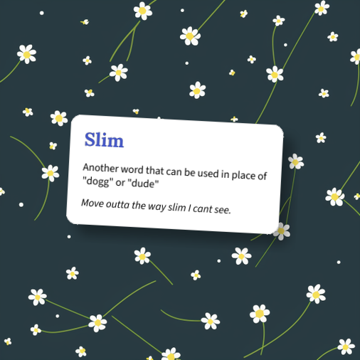 Urban Dictionary: Slim