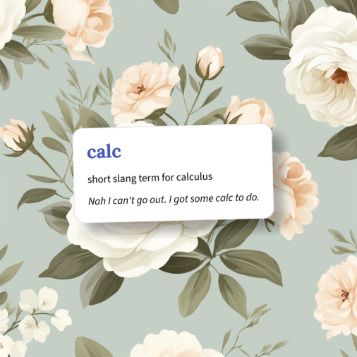 Urban Dictionary: calc