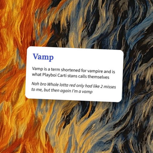 Urban Dictionary: Vamp