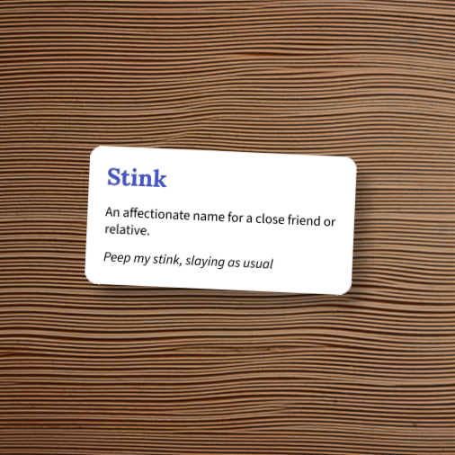 Urban Dictionary: Stink