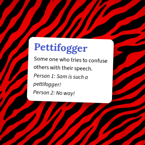 Urban Dictionary: pettifoggers