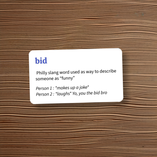 Urban Dictionary: bid