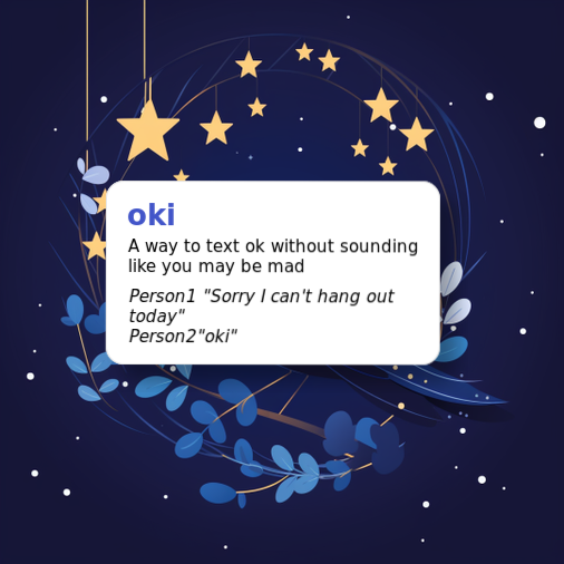 Urban Dictionary: oki