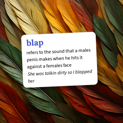 Urban Dictionary: blap