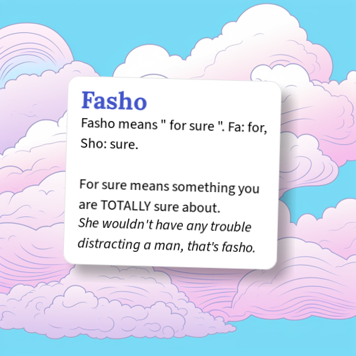 Urban Dictionary: Fasho