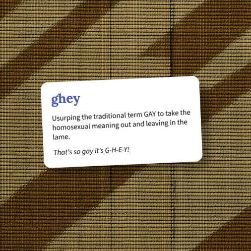 Urban Dictionary: ghey