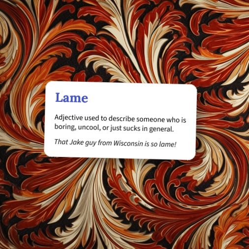 Urban Dictionary: Lame