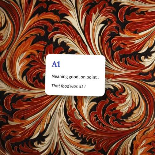 Urban Dictionary: A1