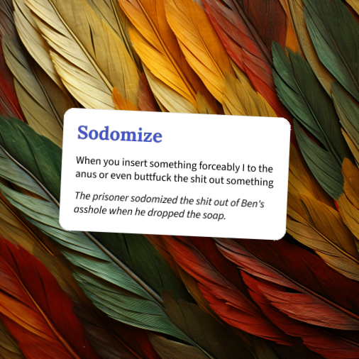 Urban Dictionary: Sodomize