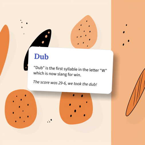 Urban Dictionary: Dub