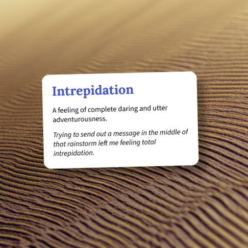Urban Dictionary: Intrepidation