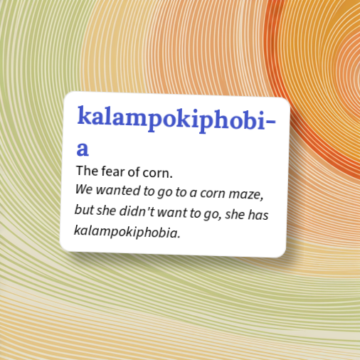 Urban Dictionary: kalampokiphobia
