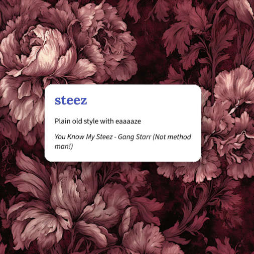 Urban Dictionary: steez