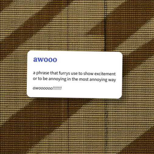 Urban Dictionary: awooo