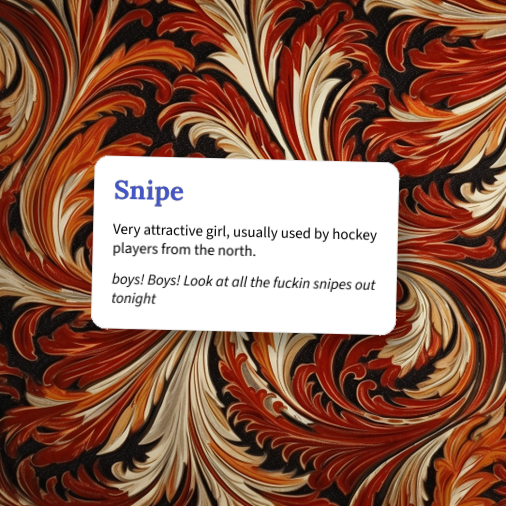 Urban Dictionary: Snipe