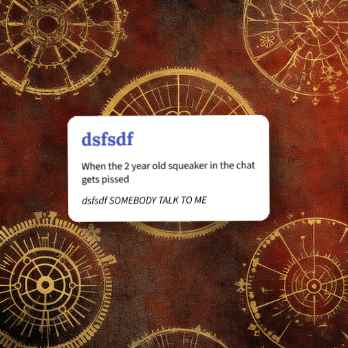 Urban Dictionary: dsfsdf