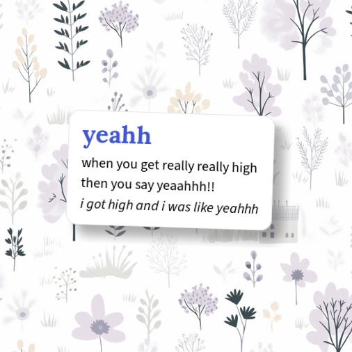Urban Dictionary: yeahh