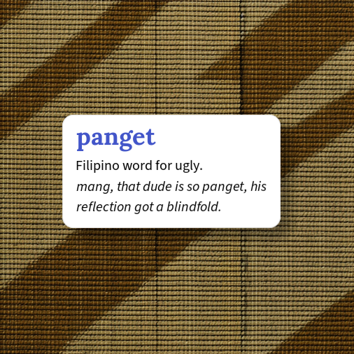 Urban Dictionary: panget