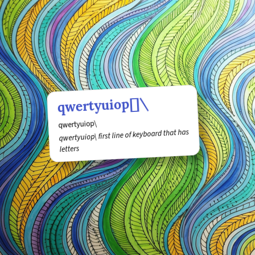 Urban Dictionary: qwertyuiop[]\