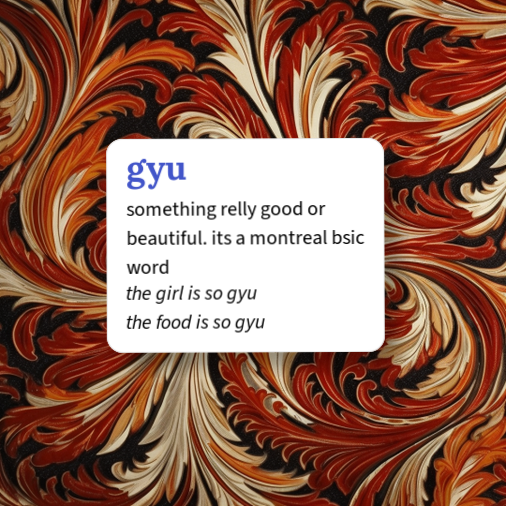 Urban Dictionary: gyu