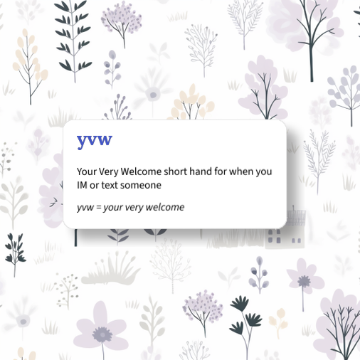 Urban Dictionary: yvw