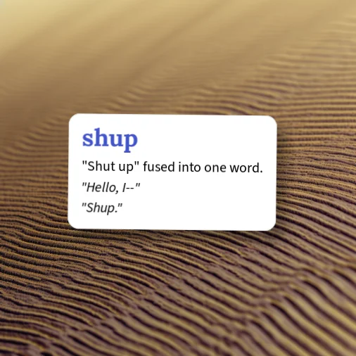 Urban Dictionary: shup