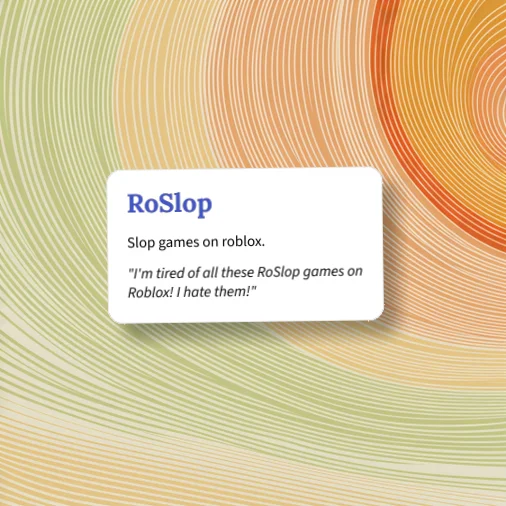 Urban Dictionary: RoSlop